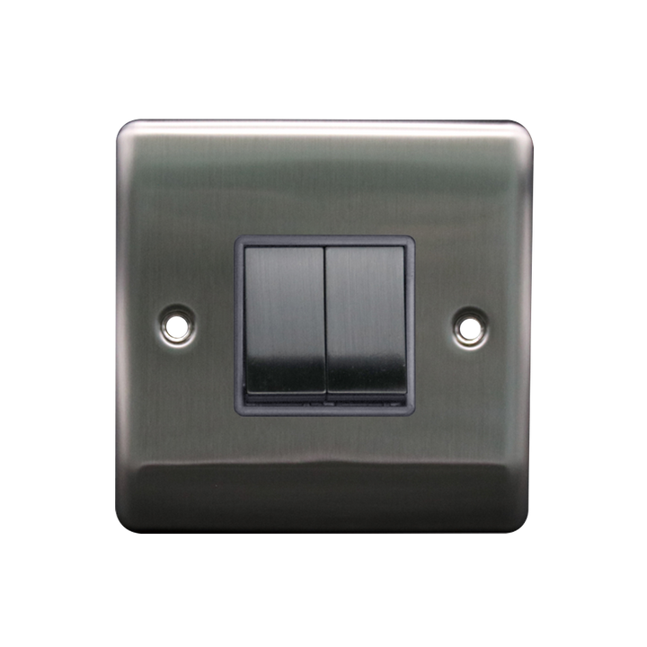 CA Switches & Sockets - Brushed Chrome Grey Inserts – Thrion