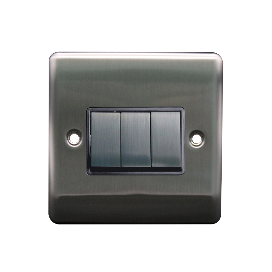 CA Switches & Sockets - Brushed Chrome Grey Inserts – Thrion
