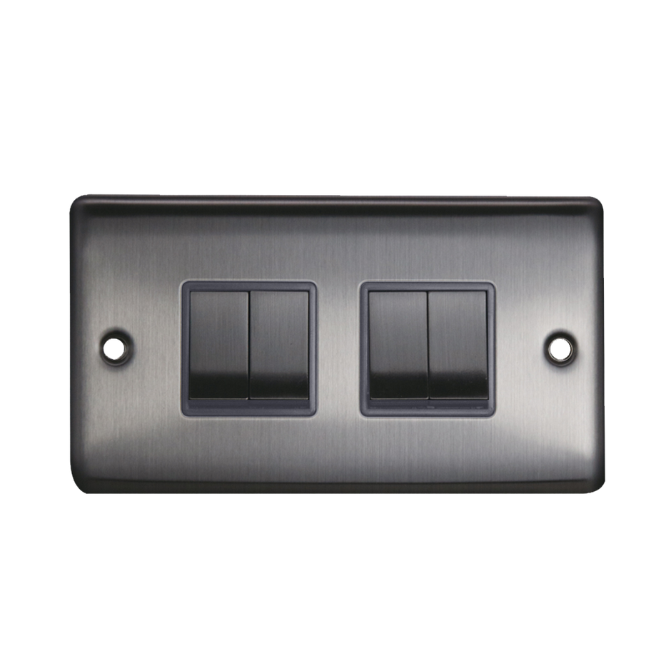 CA Switches & Sockets - Brushed Chrome Grey Inserts – Thrion