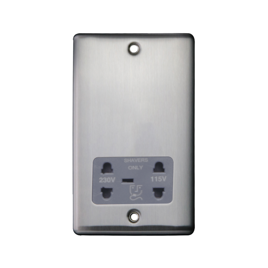 CA Switches & Sockets - Brushed Chrome Grey Inserts – Thrion