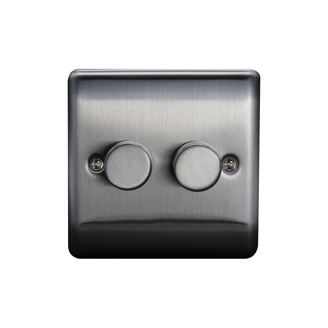 CA Switches & Sockets - Brushed Chrome Grey Inserts – Thrion